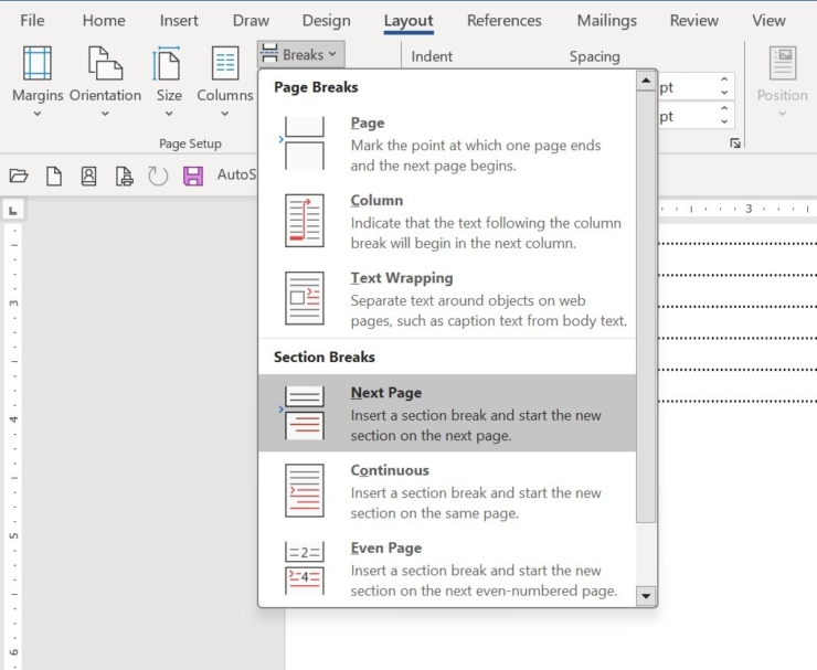 How To Use Section Breaks To Control Formatting In Word