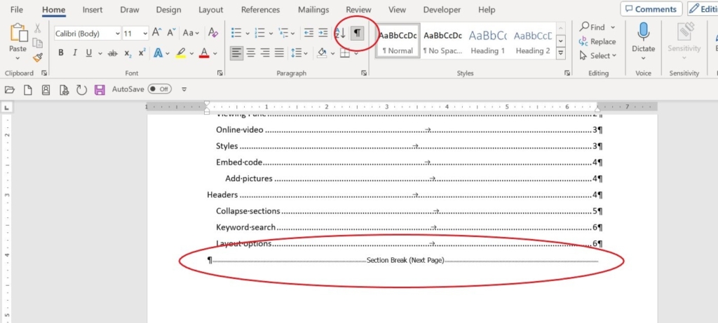 How to Use Section Breaks to Control Formatting in Word