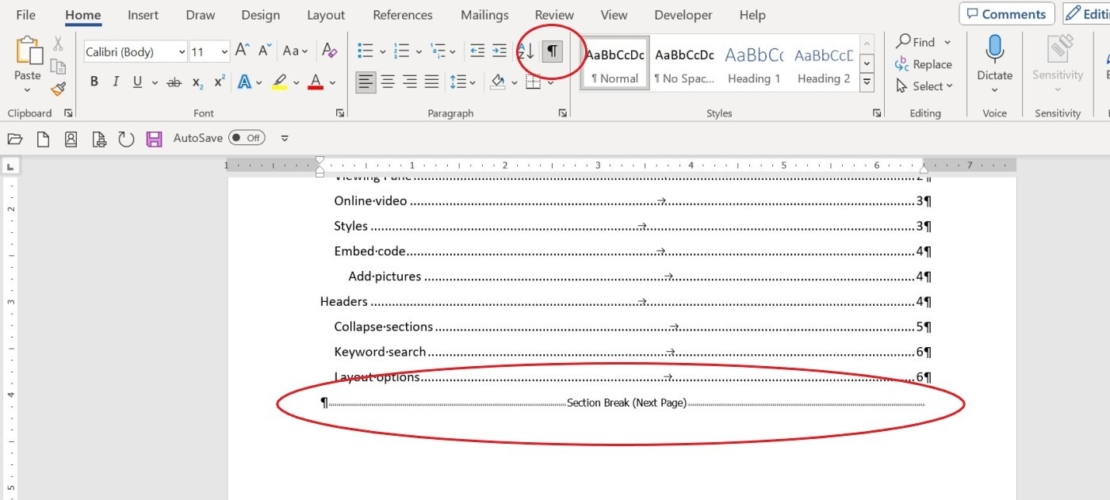 How to Use Section Breaks to Control Formatting in Word