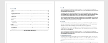 How to Use Section Breaks to Control Formatting in Word