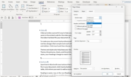 How to Use Section Breaks to Control Formatting in Word