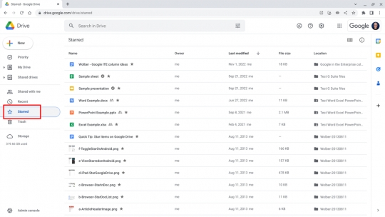 Quick tip: Star files on Google Drive - TechRepublic