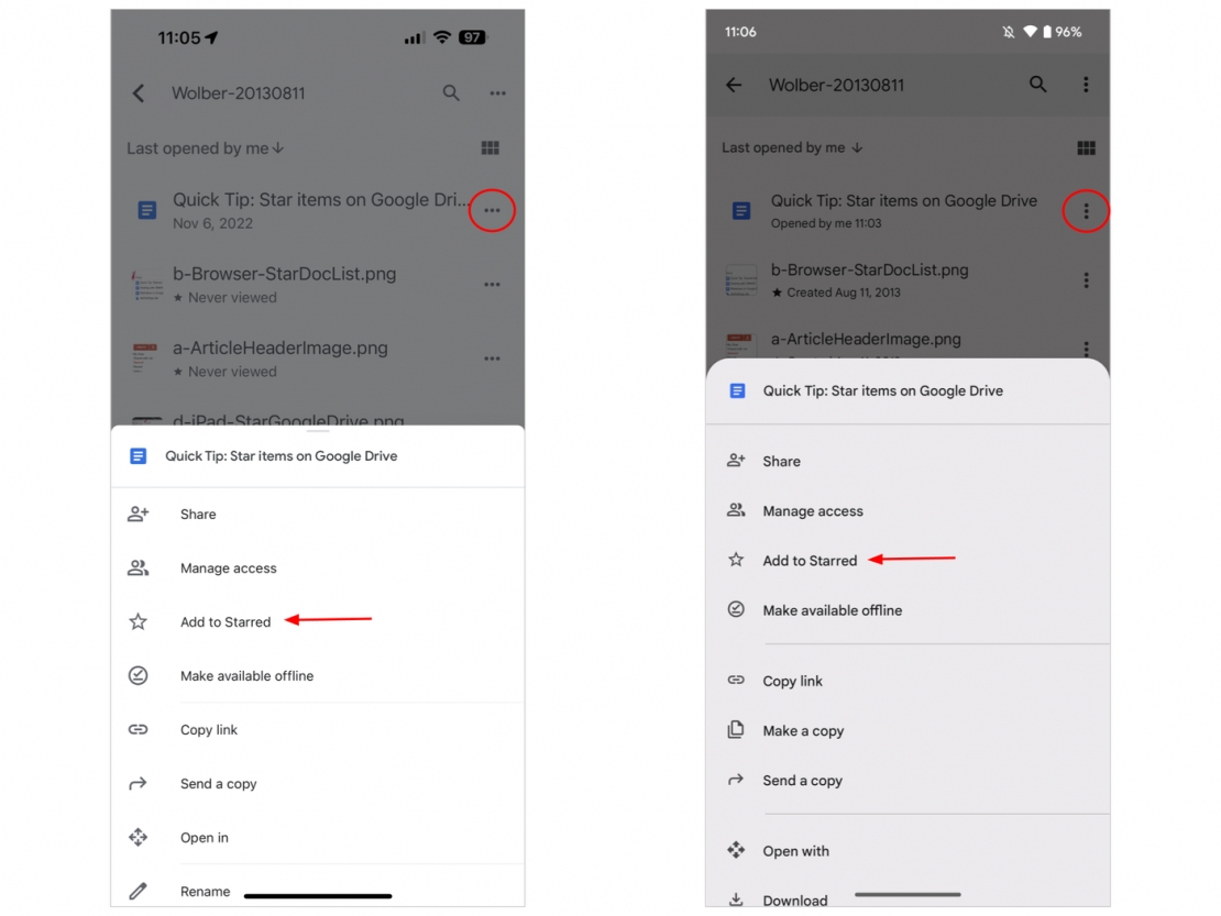 Quick tip: Star files on Google Drive - TechRepublic