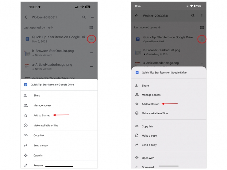 Quick tip: Star files on Google Drive - TechRepublic