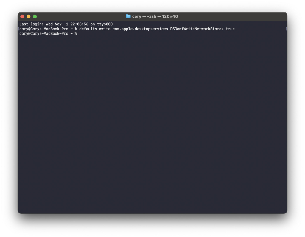 How to Disable the Creation of .DS_Store Files From a Mac