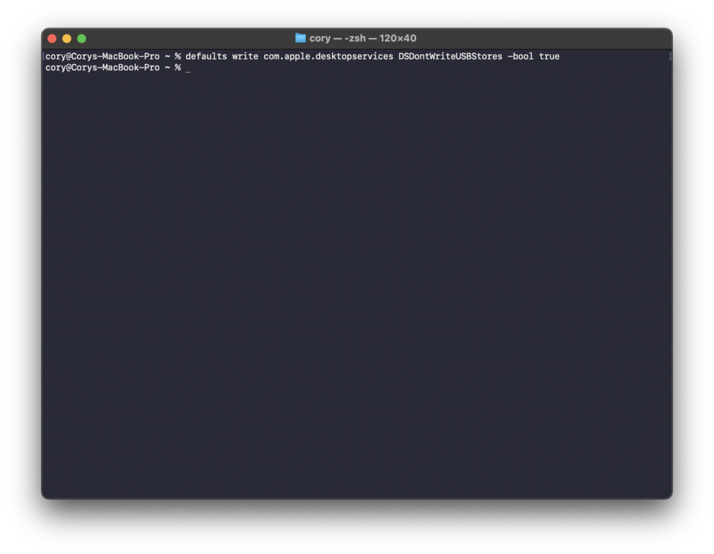 How to Disable the Creation of .DS_Store Files From a Mac