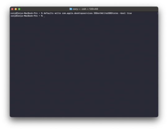 How to Disable the Creation of .DS_Store Files From a Mac