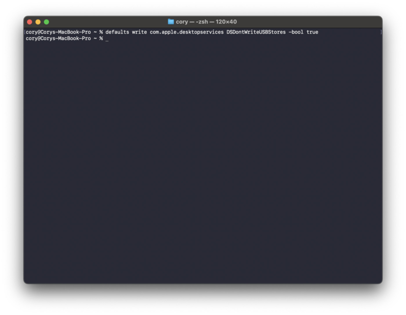 How to Disable the Creation of .DS_Store Files From a Mac