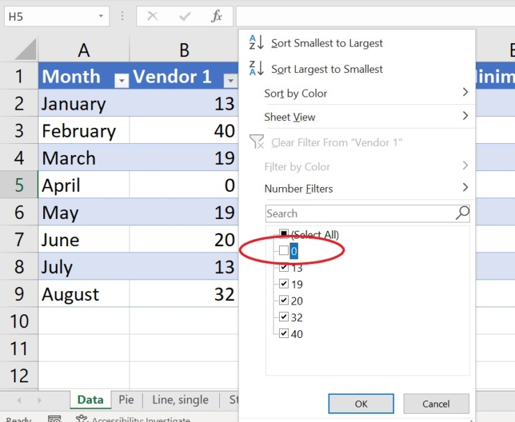 How to Hide Zero Values in Excel Charts - Starthub Asia
