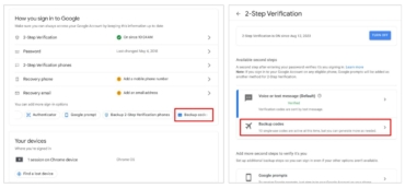How to Retrieve and Generate Google 2FA Backup Codes