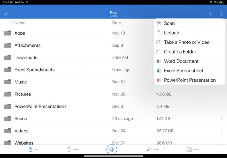 iOSまたはAndroidデバイスでMicrosoft OneDriveの使用方法