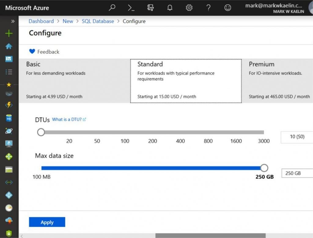 How To Create An Sql Database In Microsoft Azure Techrepublic