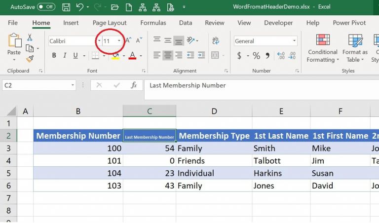 Excel tip: Three cell formats that will make header text fit