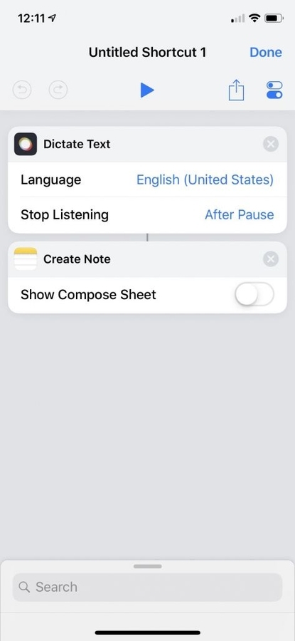 How to create workflows in Apple's Shortcuts app that use Notes