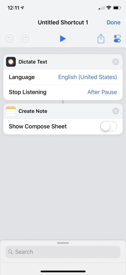 How to create workflows in Apple's Shortcuts app that use Notes