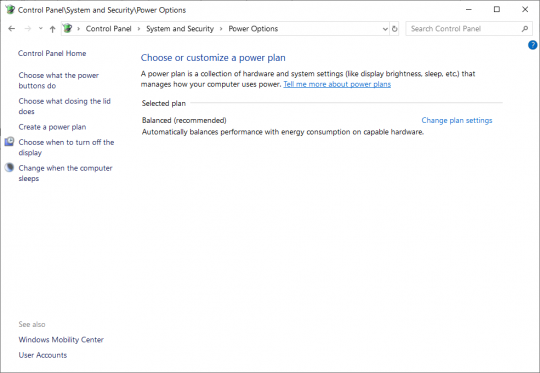 How to optimize Windows 10 power settings for higher performance