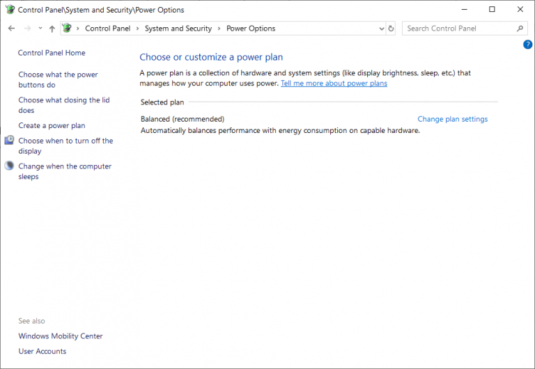 How to optimize Windows 10 power settings for higher performance