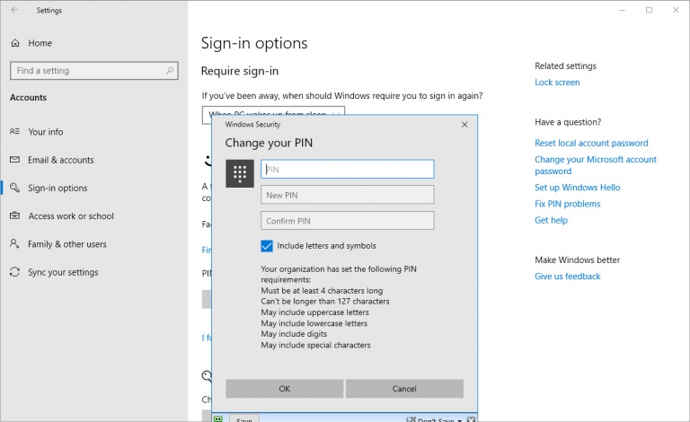 How to change the complexity of your Windows PIN | TechRepublic