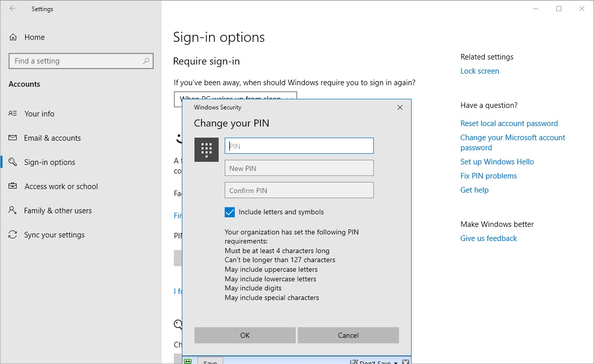 How to change the complexity of your Windows PIN | TechRepublic