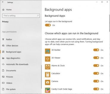 How to turn off background apps in Microsoft Windows 10 - TechRepublic