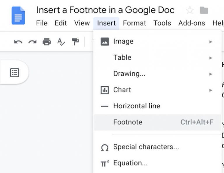 How to add footnotes in Google Docs - TechRepublic