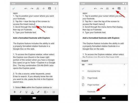 How to add footnotes in Google Docs - TechRepublic