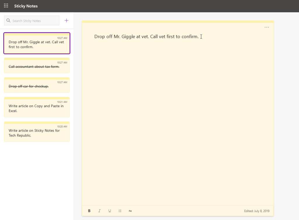 How to Use Microsoft's Sticky Notes in Windows 10, on the Web, and on ...