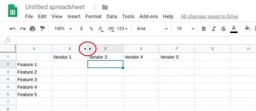 How to hide columns or rows in Google Sheets - TechRepublic