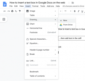 How to insert a text box in Google Docs | TechRepublic