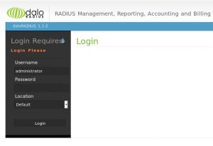 How to install the daloRADIUS web-based interface for FreeRADIUS