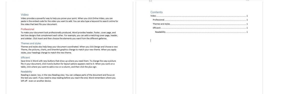 How to format a table of contents in a Word document - TechRepublic