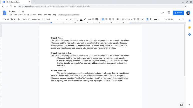 How to make your Google Docs easier to read using indents and spacing ...