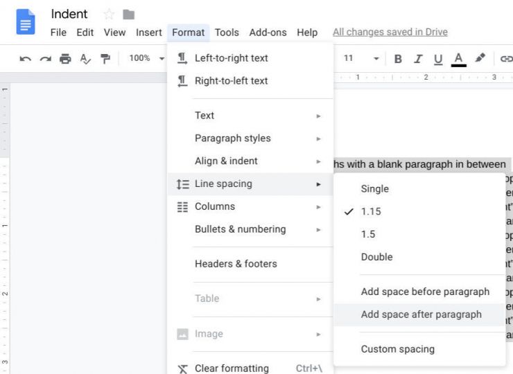 How to make your Google Docs easier to read using indents and spacing ...