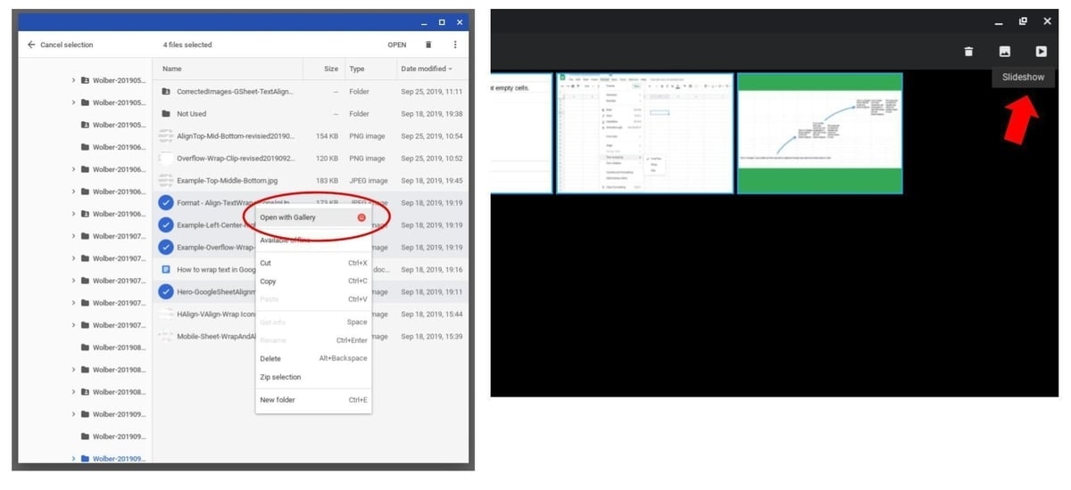 How to create a slideshow from Google Photos or Google Drive