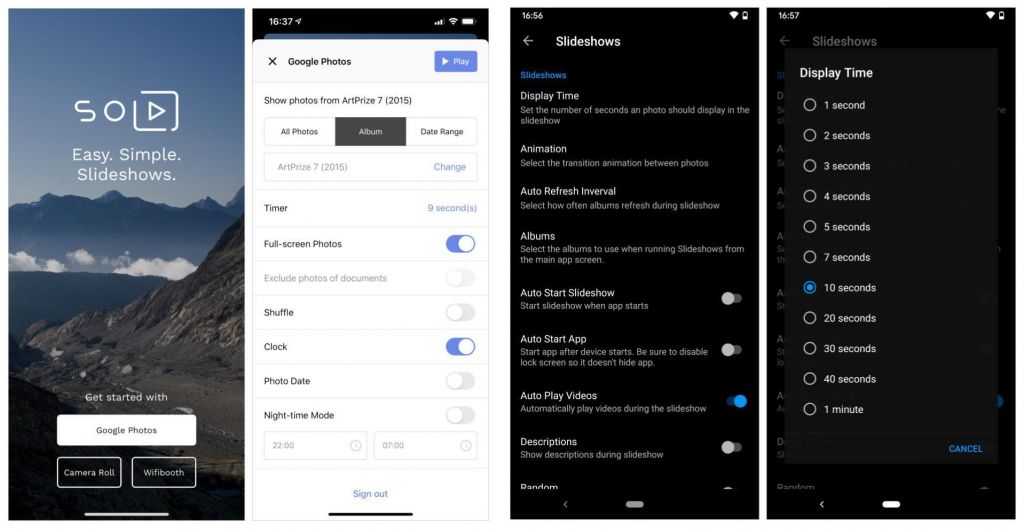 How to create a slideshow from Google Photos or Google Drive