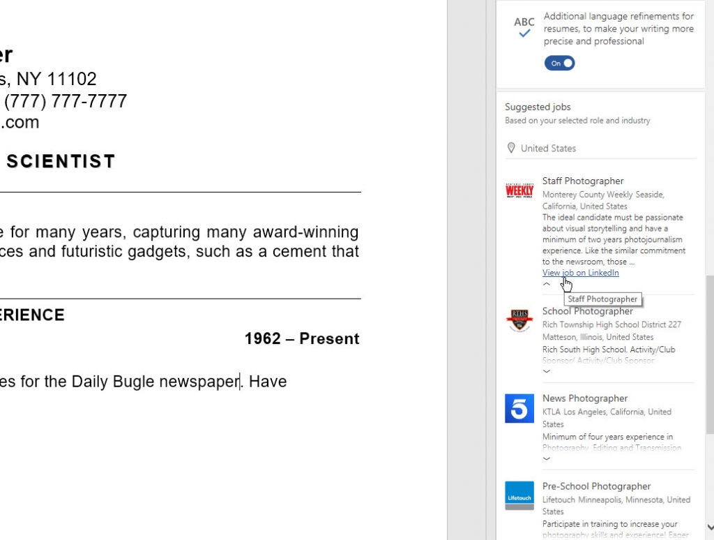How to improve your resume with Microsoft Word's Resume Assistant ...