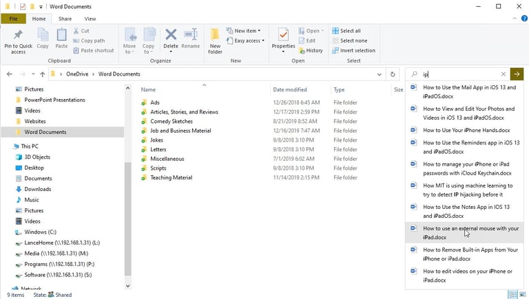 How to Use the Search Tool in Windows 10 File Explorer