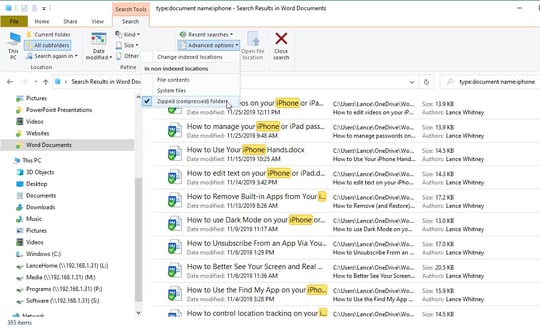 How to Use the Search Tool in Windows 10 File Explorer