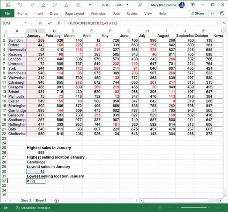 How to use the new Excel Lookup function