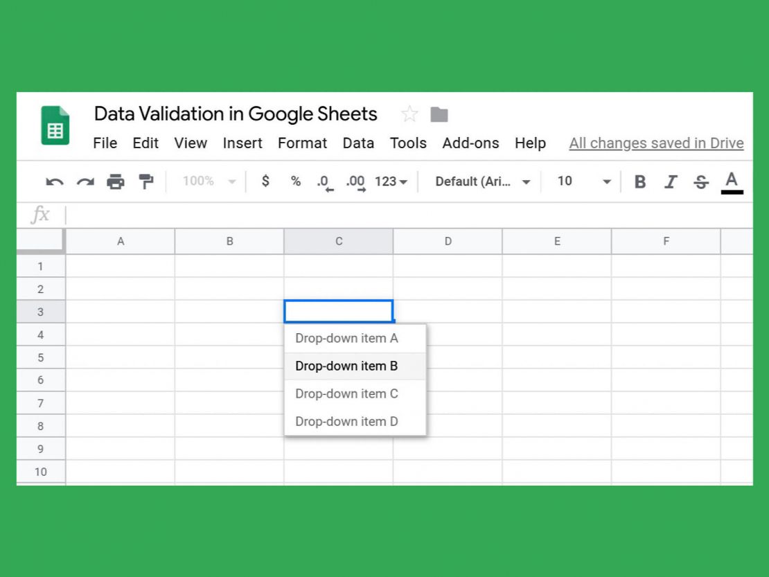 How to create a drop-down list in Google Sheets - TechRepublic