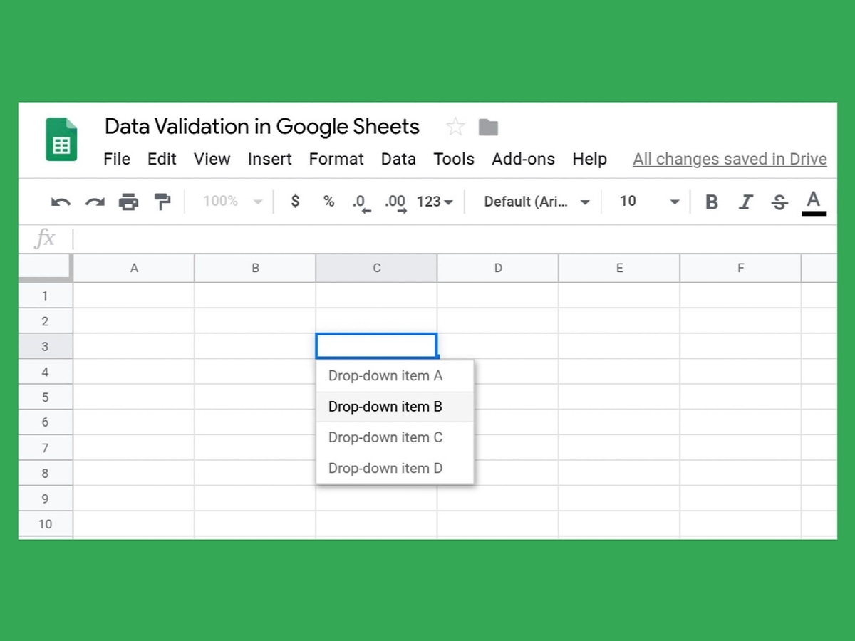 How To Create A Drop down List In Google Sheets TechRepublic