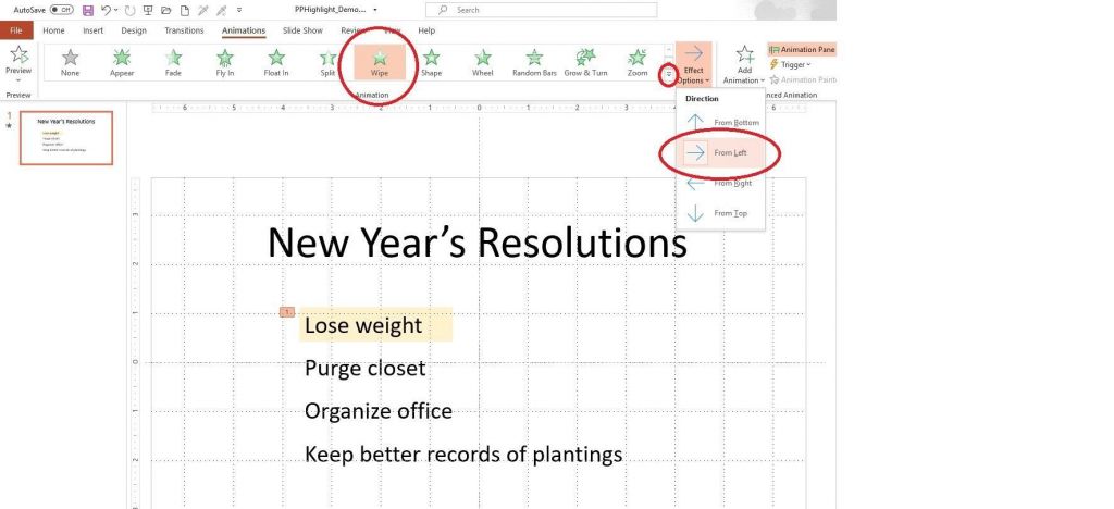 How to use color in a PowerPoint slide to highlight information ...