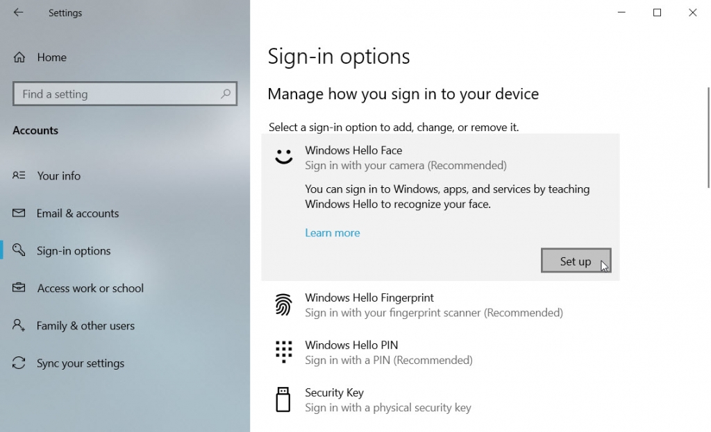 How to set up facial recognition to sign into Windows 10 | TechRepublic