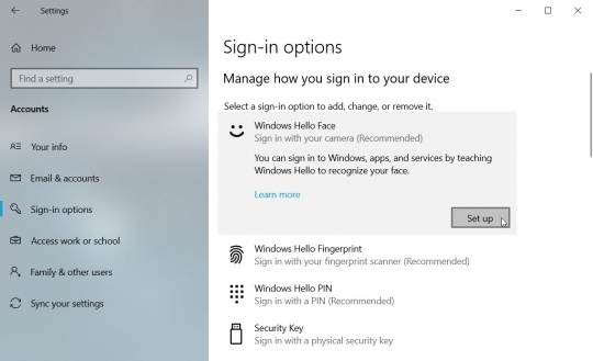 How to set up facial recognition to sign into Windows 10 | TechRepublic