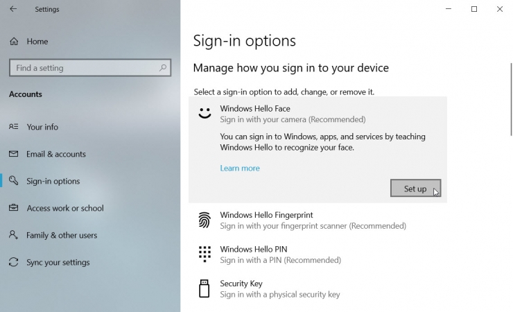 How to set up facial recognition to sign into Windows 10 | TechRepublic