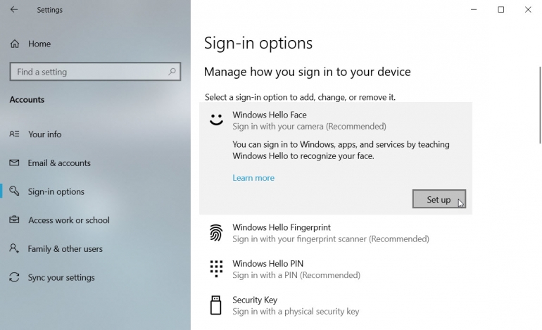 How to set up facial recognition to sign into Windows 10 | TechRepublic