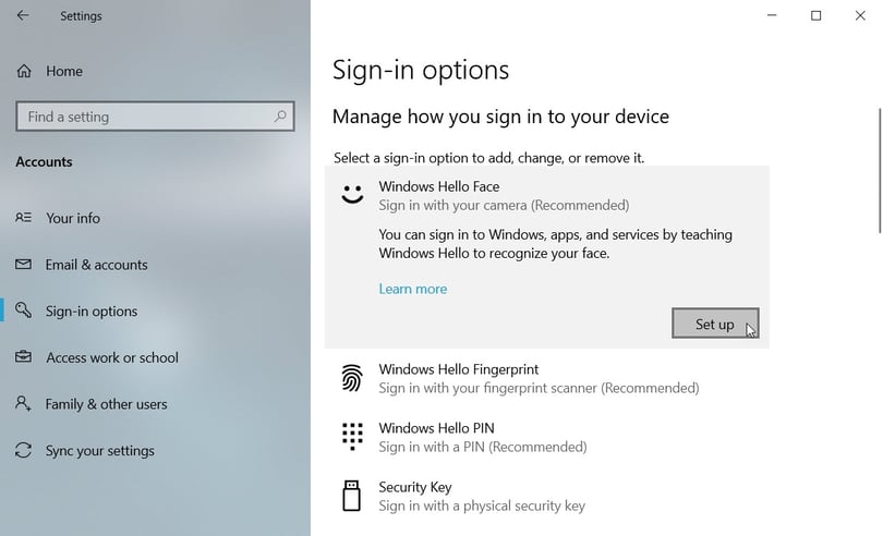 How to set up facial recognition to sign into Windows 10 | TechRepublic