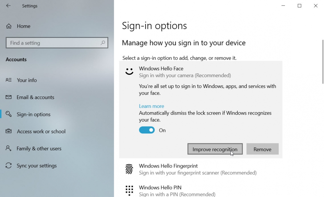 How to set up facial recognition to sign into Windows 10 | TechRepublic