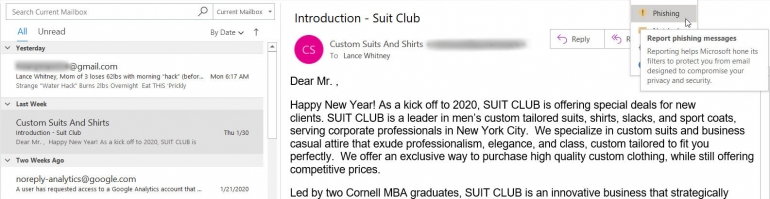 How to report a phishing or spam email to Microsoft | TechRepublic