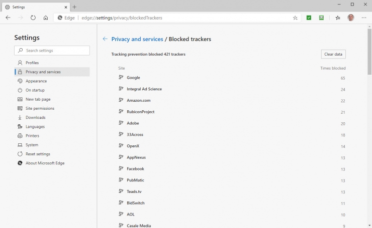 How to manage security and privacy in the new Microsoft Edge browser